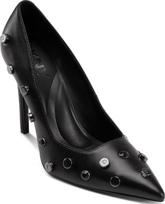 DKNY Damen Mickel Studs Pump 100MM HIGH Heels, Black, 39.5 EU