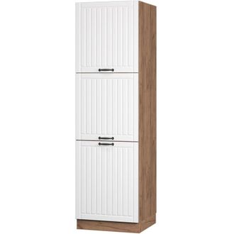 Vicco Herdumbauschrank Fame-Line, Wei&szlig; Landhaus, 60 cm, Vicco