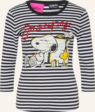 Frog Box Frogbox Shirt Mit 3/4-Arm Und Pailletten schwarz