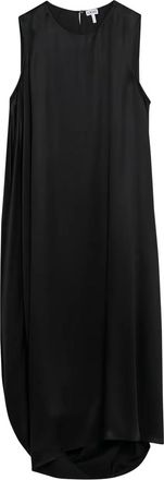 Loewe robe en satin à design drapé - Noir