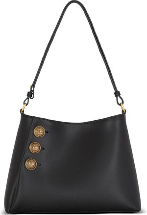 Balmain Femme, Sacs, Noir, Taille: ONE Size Sac bandouli&egrave;re Embl&egrave;me