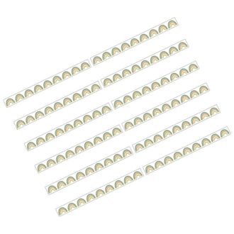 Angoily 12 Stück Magnetische Pinnwandbordüren Abnehmbare Dekorleisten für Whiteboards Tafeln und Glatte Oberflächen Bunte Rahmen für Büro Klassenzimmer und Pa