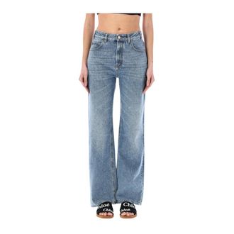 Chlo&eacute; WideLeg Jeans Bleus - Femme - Jeans - Bleu - Taille: W25