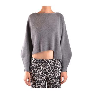 Pinko Rundhals-Strickpullover - - Knitwear - Damen - Grau - XS