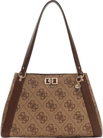 Guess sac &agrave; &eacute;paule Karnilla Logo Girlfriend Carryall Latte Logo/Brown marron clair