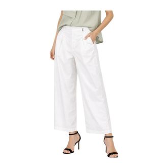 High Estella Wide Hosen - - Trousers - Damen - Wei&szlig; - XL