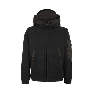 Ten c Homme, Sweatshirts et sweats &agrave; capuche, Noir, Taille: S SweaT-shirt &agrave; Capuche Enti&egrave;rement Zipp&eacute;