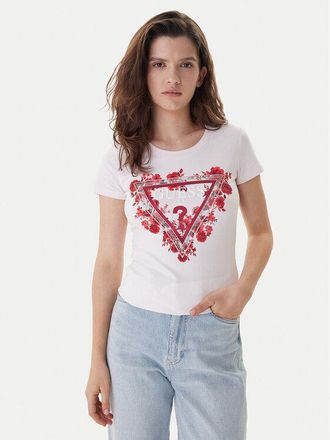 Guess T-Shirt W6RI23 J1314 Rosa Regular Fit