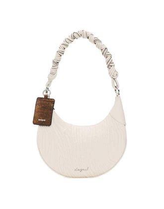 Desigual Ovale, mittelgro&szlig;e Tasche in Cremewei&szlig; mit Pr&auml;gung-Neutral