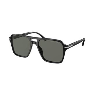 Prada Polarisierte gr&uuml;ne Sonnenbrille - - Accessories - Herren - Schwarzk - 55 MM