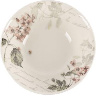 La Maison Schale, Steingut, Blumenmuster, 500 ml