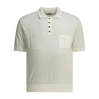 Rakk&igrave; Polohemd mit Strukturstrick - - Tops - Herren - Wei&szlig; - L