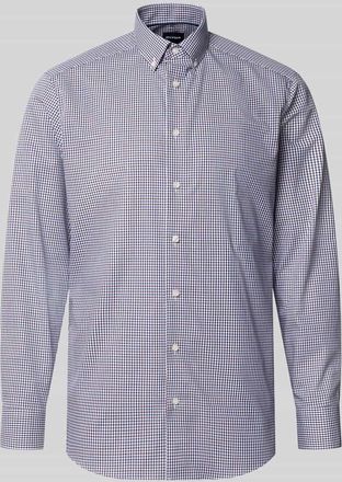 Olymp Regular Fit Businesshemd mit Button-Down-Kragen