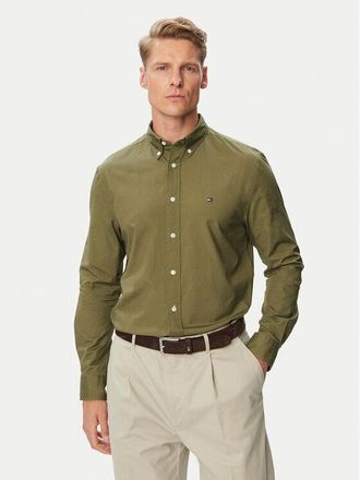 Tommy Hilfiger Hemd MW0MW37550 Khakifarben Regular Fit