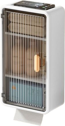 Generic Wandmontierte Aufbewahrungsbox, Taschentuchbox-Halter zur Wandmontage, Wandmontierter transparenter Aufbewahrungsbox-Papierspender, Taschentuchaufbewa