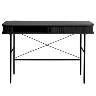 Loftscape home24 Schreibtisch Maqueda 120 x 75 x 60cm Schwarz/Eiche Schwarz