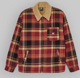 Quiksilver DNA Sherpa Harrington Jacke surf sherpa oxblood