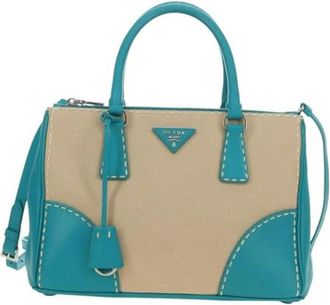 Prada Sac &agrave; main vintage doccasion - Femme - Pre-owned - Beige - Taille: ONE Size