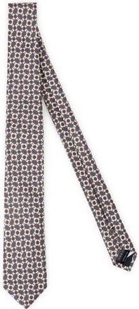 Au Printemps Paris Cravate &agrave; motif en soie