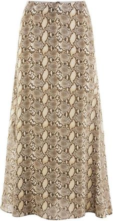 Riani Damen Midirock mit Schlangenprint