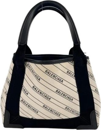 Balenciaga Sac &agrave; main vintage en toile Pre-owned - Femme - Pre-owned - Beige - Taille: ONE Size