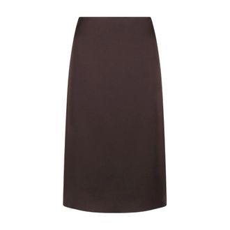 Tom Ford Femme, Jupes, Brun, Taille: 42 FR Jupe Crayon Marron Foncé