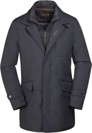 Moorer Homme, Manteaux, Bleu, Taille: 3XL Ideon-Stp Overcoat