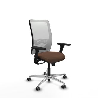 Piqueras y Crespo Schreibtisch f&uuml;r Telearbeit Zulema mit 3D-Armen, h&ouml;henverstellbare Lendenwirbelst&uuml;tze, ausgestattet mit Sincro 3 Positionen und Schneideschaum, Wei&szlig;/D