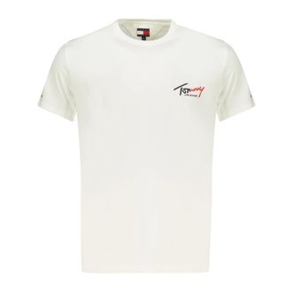 Tommy Hilfiger Homme, Tops, Blanc, Taille: M T-Shirt Coupe Slim