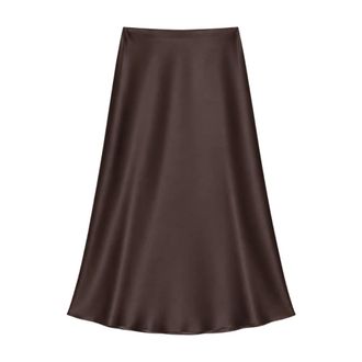 Clips Midirock - - Skirts - Damen - Braun - 2XL
