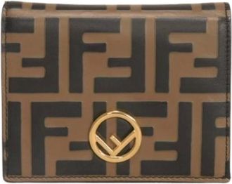 Fendi Portefeuille Bi-fold Pre-owned - Femme - Pre-owned - Brun - Taille: ONE Size