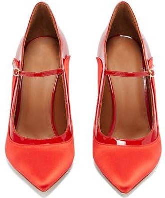 Generic Escarpins &agrave; Talons Aiguilles Sexy &agrave; Bout Pointu pour Femmes, Chaussures de soir&eacute;e Tendance avec Bride &agrave; la Cheville et Boucle, Mariage &agrave; Talons Aiguil