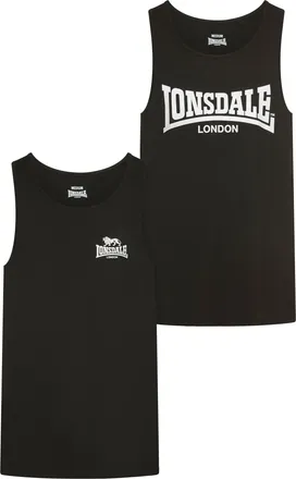 Lonsdale Tanktop LONSDALE TUGHALL, Herren, Gr. 5XL, schwarz-wei&szlig; (schwarz, wei&szlig;), Single Jersey, Obermaterial: 100% Baumwolle, Tops Tanktop