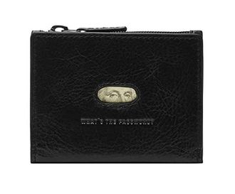 Fossil Portemonnaie pour homme Andrew, Eco cuir portecarte noir 10.8 cm L x 1.0 cm W x 8.3 cm H ML4394001