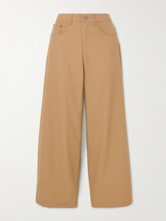 Maria McManus Pantalon Large En Serge De Coton Biologique Massive - Marron
