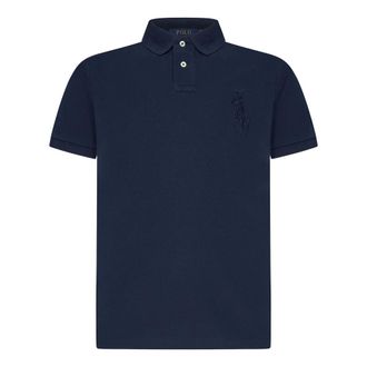 Polo Ralph Lauren Homme, Tops, Bleu, Taille: 2XL Polo Bleu Coupe Slim