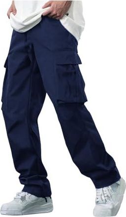 Generic Pantalon Survetement Coton Homme Surv&ecirc;tement Carreau Militaire L&eacute;g&egrave;re Tweed Boyfriend Devant Sportswear Compression Tergal Ajust&eacute; Pinces Serr&eacute; Japonai