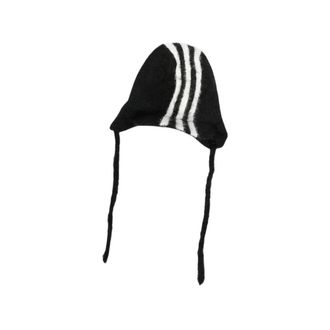 Yohji Yamamoto Bonnet &agrave; rayures - Homme - Accessoires - Noir - Taille: ONE Size