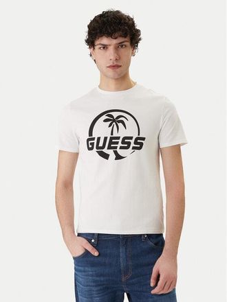 Guess T-Shirt F6GI00 J1314 Wei&szlig; Slim Fit