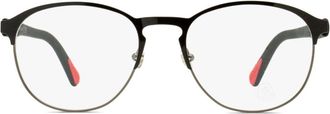 Moncler lunettes de vue ML5192 à monture ovale - Noir