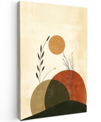 MuchoWow © Leinwandbilder Groß 80x120 cm XXL Wall Art Decoration Bilder für die Wand Schlafzimmer Deko Canvas Painting Wanddekoration Wohnzimmer Pflanzen - Abs