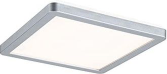 Paulmann 70993 LED Panel Atria Shine 190x190mm eckig incl. 1x11,2 W Warmwei&szlig; Chrom matt Lichtpanel Kunststoff Deckenpanel 3000 K