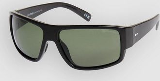 Dot Dash Orbit Shiny Black Sonnenbrille polarized green