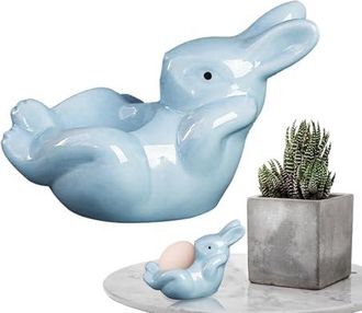Generic Coquetier en forme de lapin | Support &agrave; oeufs simples | D&eacute;coration de P&acirc;ques - Coquetiers &agrave; la coque - Support doeuf simple - Support doeuf de dessin 