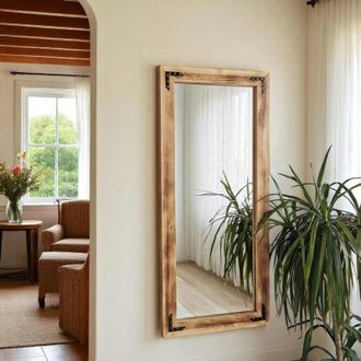 Pier Import Pier Import - Miroir mural en bois clair - format vertical hilo