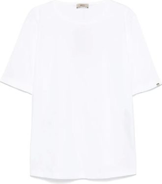 Herno Femme, Tops, Blanc, Taille: 42 FR T-shirt en coton