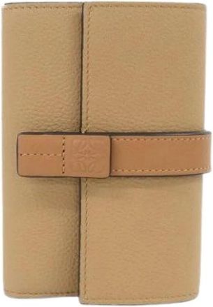 Loewe Portefeuille Tri-fold Pre-owned - Femme - Pre-owned - Beige - Taille: ONE Size
