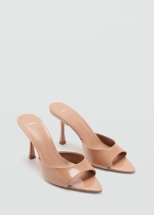 Mango Sandales pointues &agrave; talon nude - Femme - 35 - MANGO