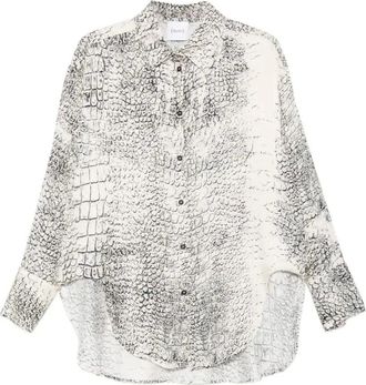 Nude Nude, Femme, Blouses et Chemises, Multicolore, Taille: 38 FR Chemise Animalier