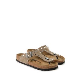 Birkenstock Gizeh Ledersandalen - Beige